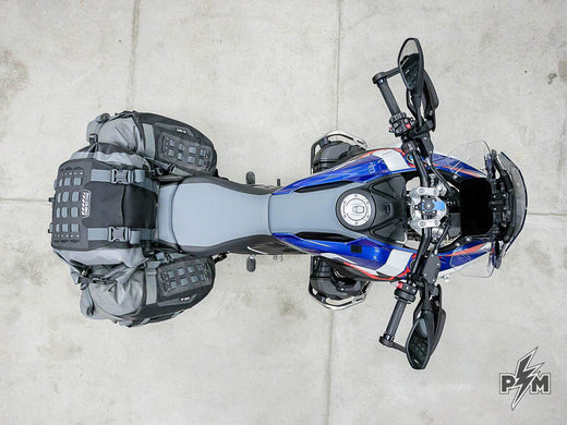 Mosko moto Reckless 80 V4.0 on BMW R1300GS - minimalist setup - Perunmoto